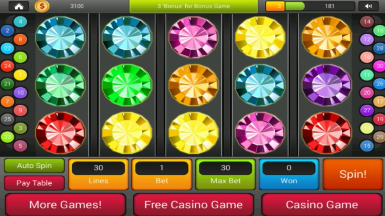 Classic Slots - Precious Stone in Vegas – Lucky Multi-line Slot Machine ...