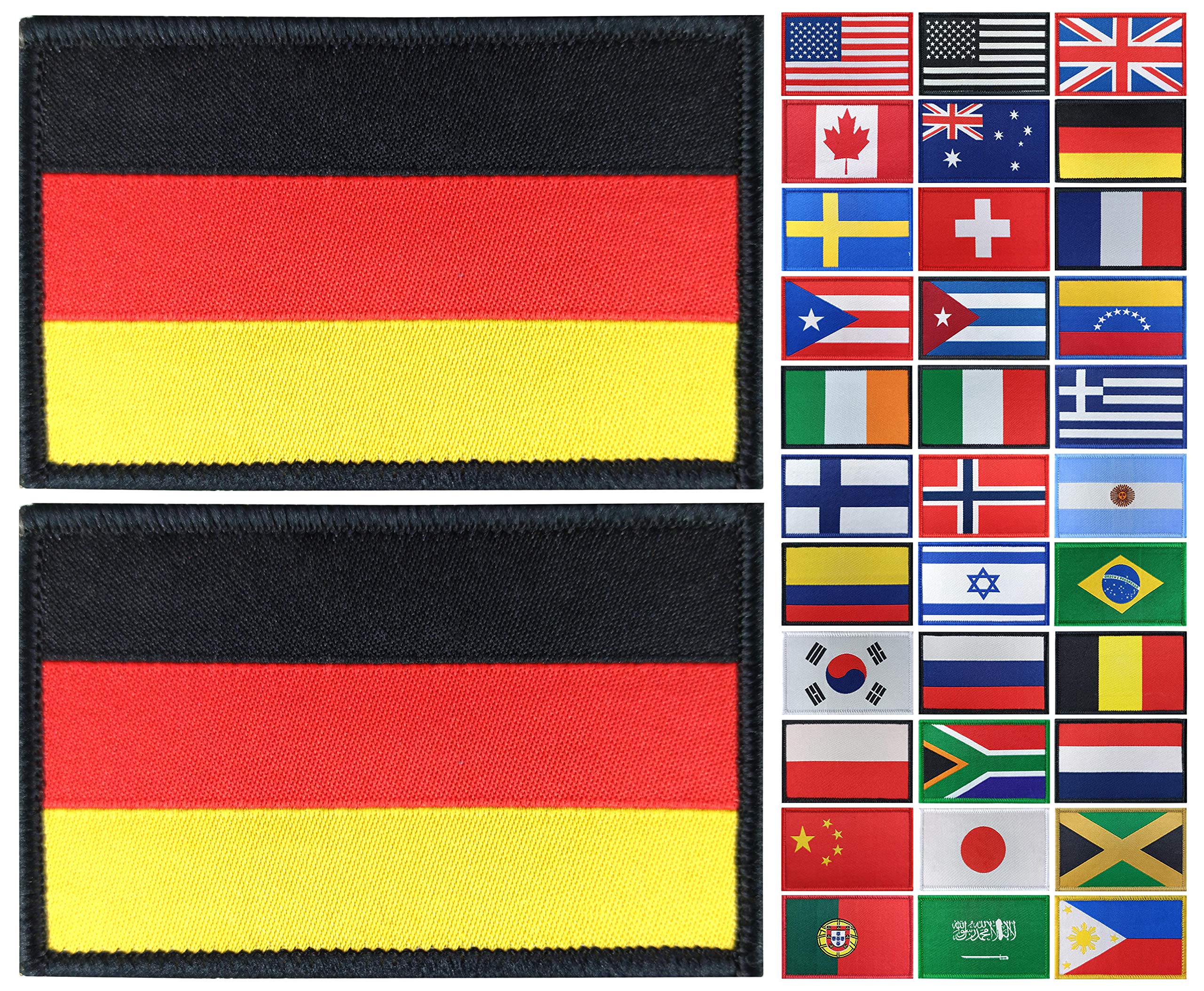 Mua JBCD 2 Pack Germany Flag Patch Tactical German Patch Pride Flag Patch for Clothes Hat Patch ...