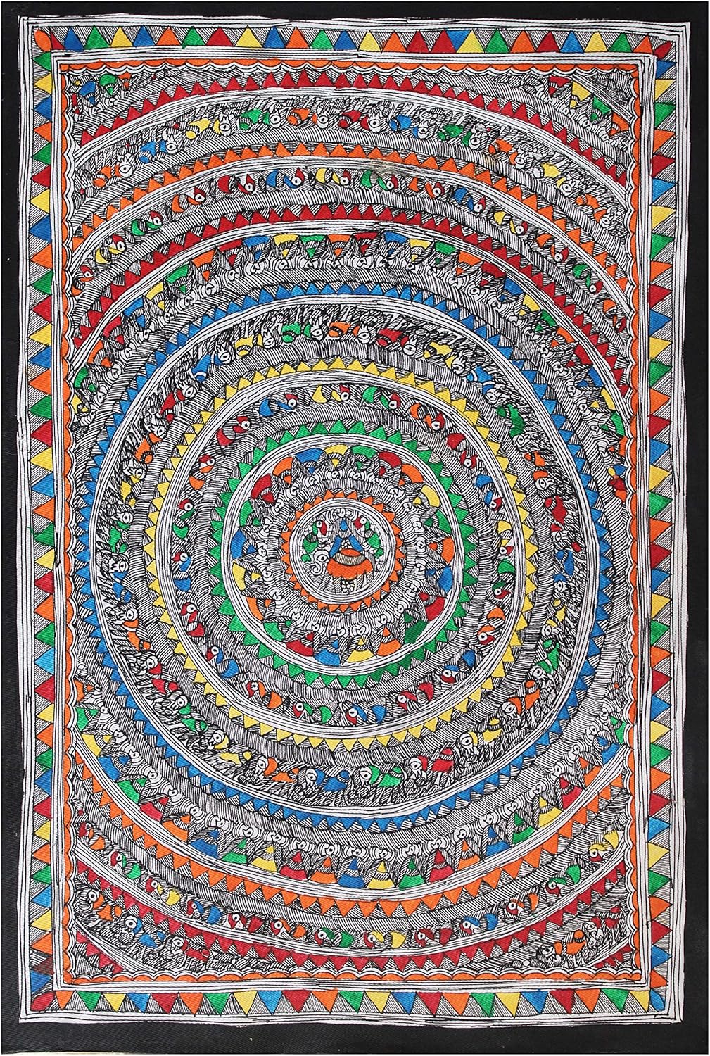 Manorama art and craft Handmade Paper Madhubani Art Paintings (56 cm x ...