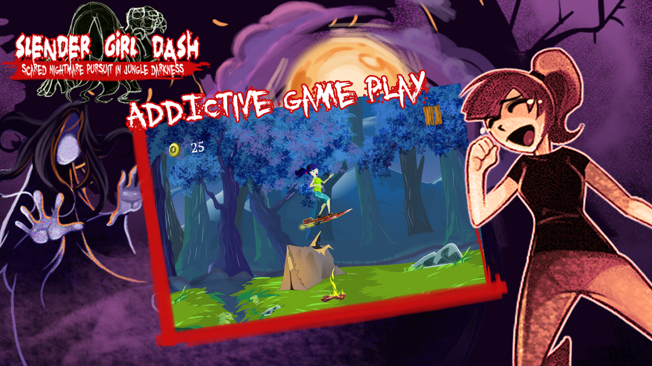 Slender Girl Dash by Free Action Games Plus Fun Apps:Amazon.co.uk ...