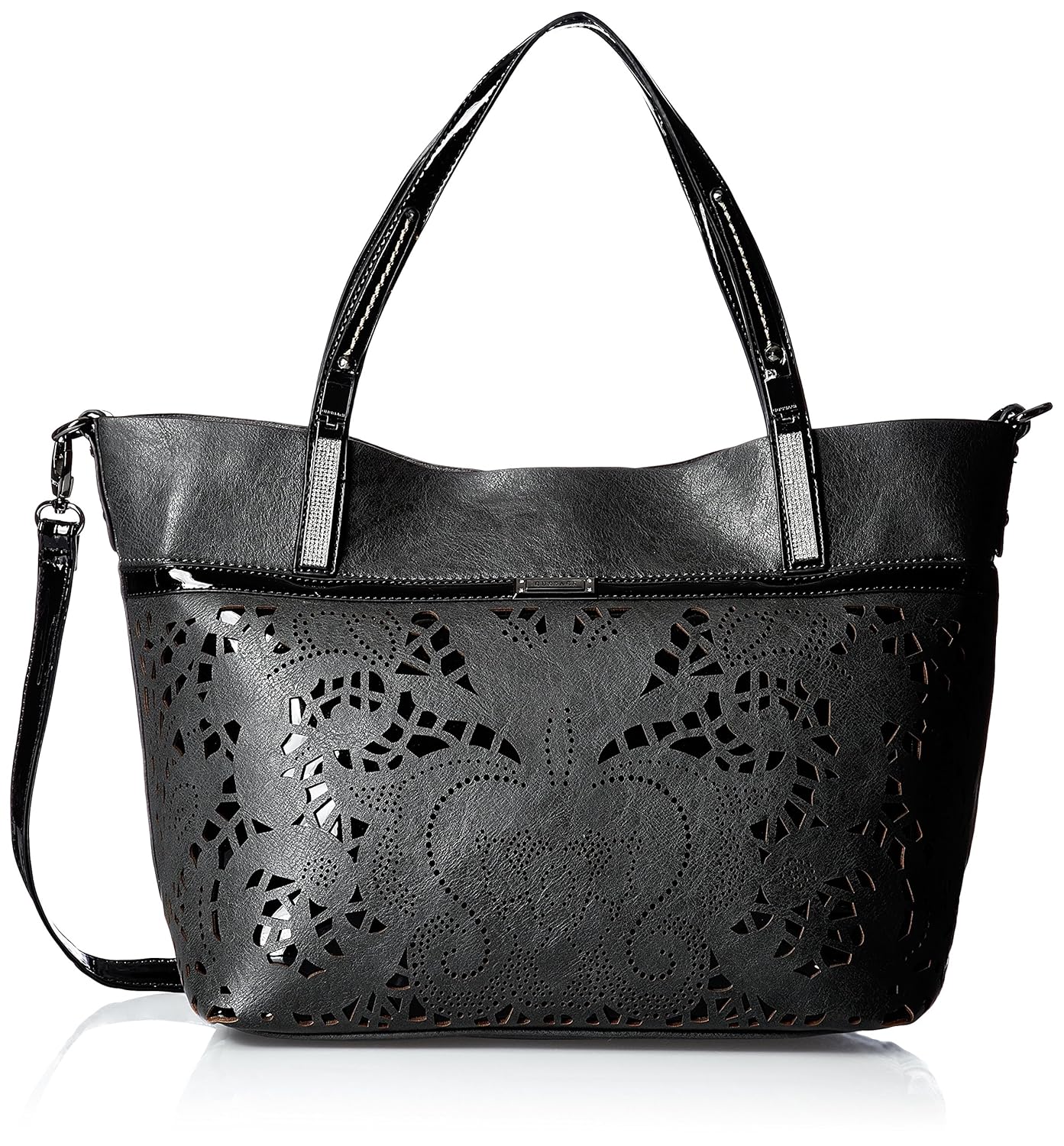 Buy Gussaci Italy Women's Handbag (Black) (GUS148) at Amazon.in
