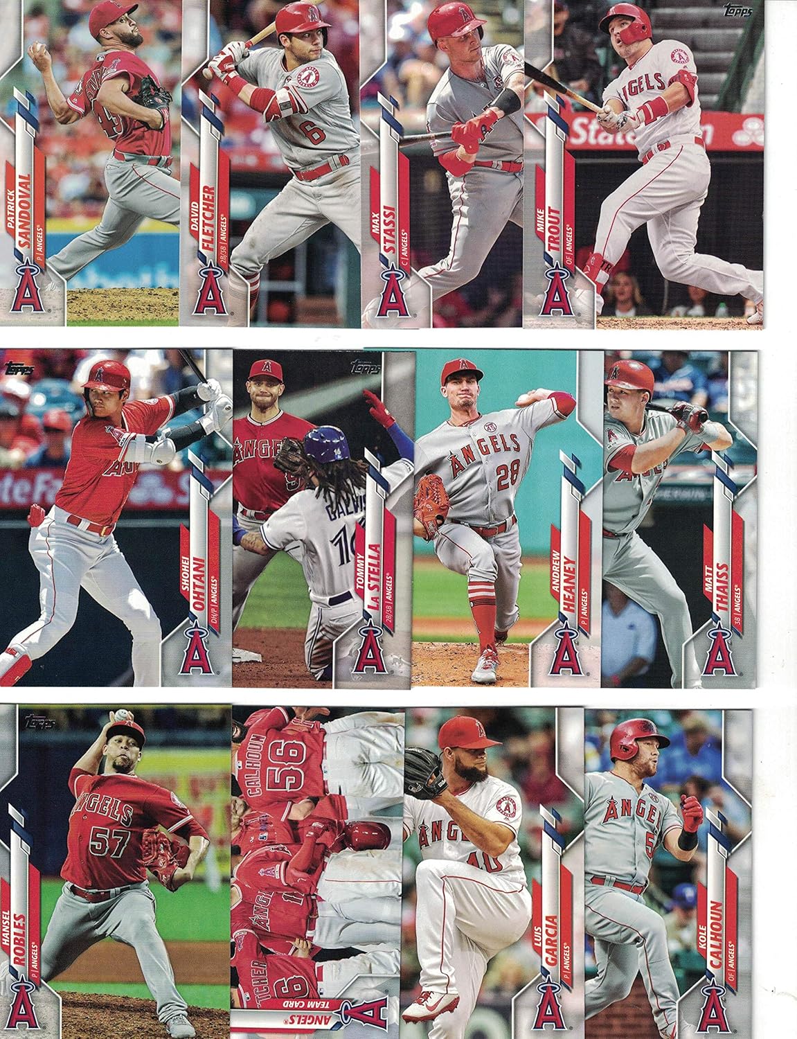 Los Angeles Angels/Complete 2020 Topps Angels Baseball Team Set! (21 ...
