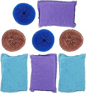 Set of 2 Ultimate Cleaning Kits - Includes 4 Scrubby Sponges with Soft ...