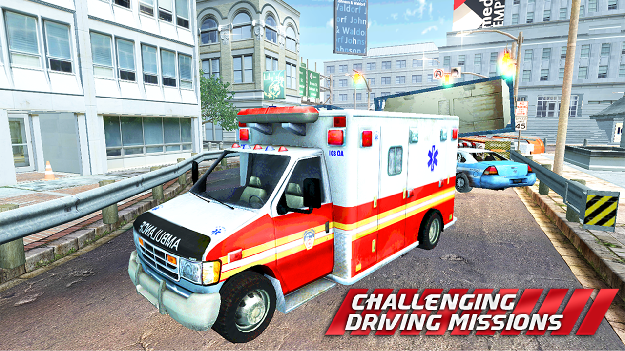 EMERGENCY AMBULANCE PARKING SIMULATOR 3D - Medical Healthcare Transport and Paramedic Assistant ...