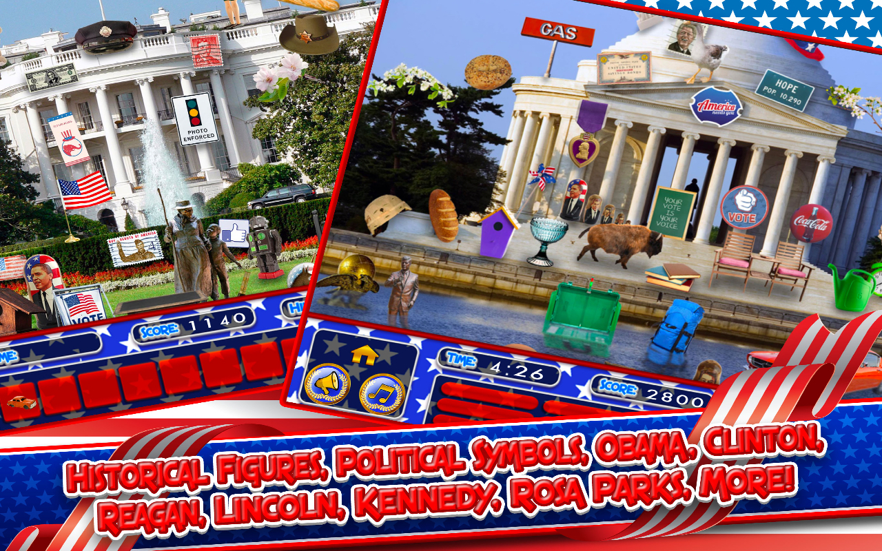 Hidden Object Washington DC Secrets – Seek and Find Objects Puzzle ...