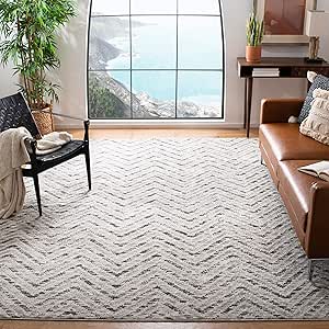 Amazon.com: SAFAVIEH Adirondack Collection ADR104N Chevron Non-Shedding ...