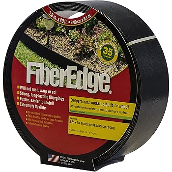 Amazon.com : FiberEdge 3.5" x 20 ft Fiberglass Landscape Edging ...