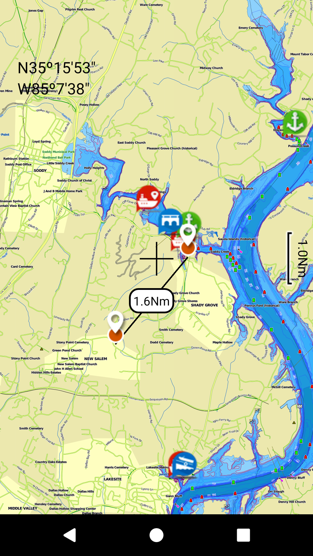 Chickamauga lake Fishing Chart:Amazon.ca:Appstore for Android