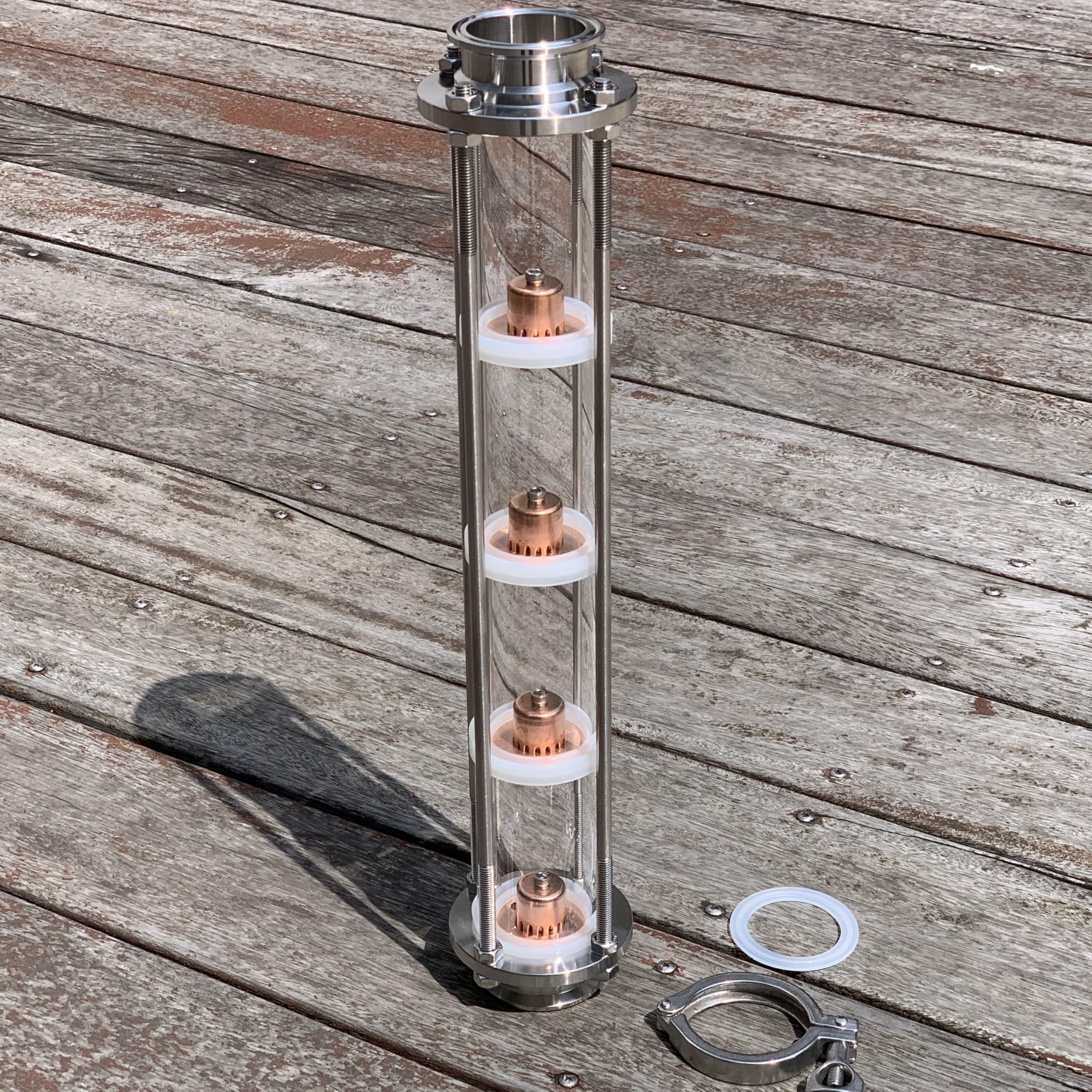 Oakstills 2 Inch 4 Plate Glass Reflux Still Column on Galleon Philippines