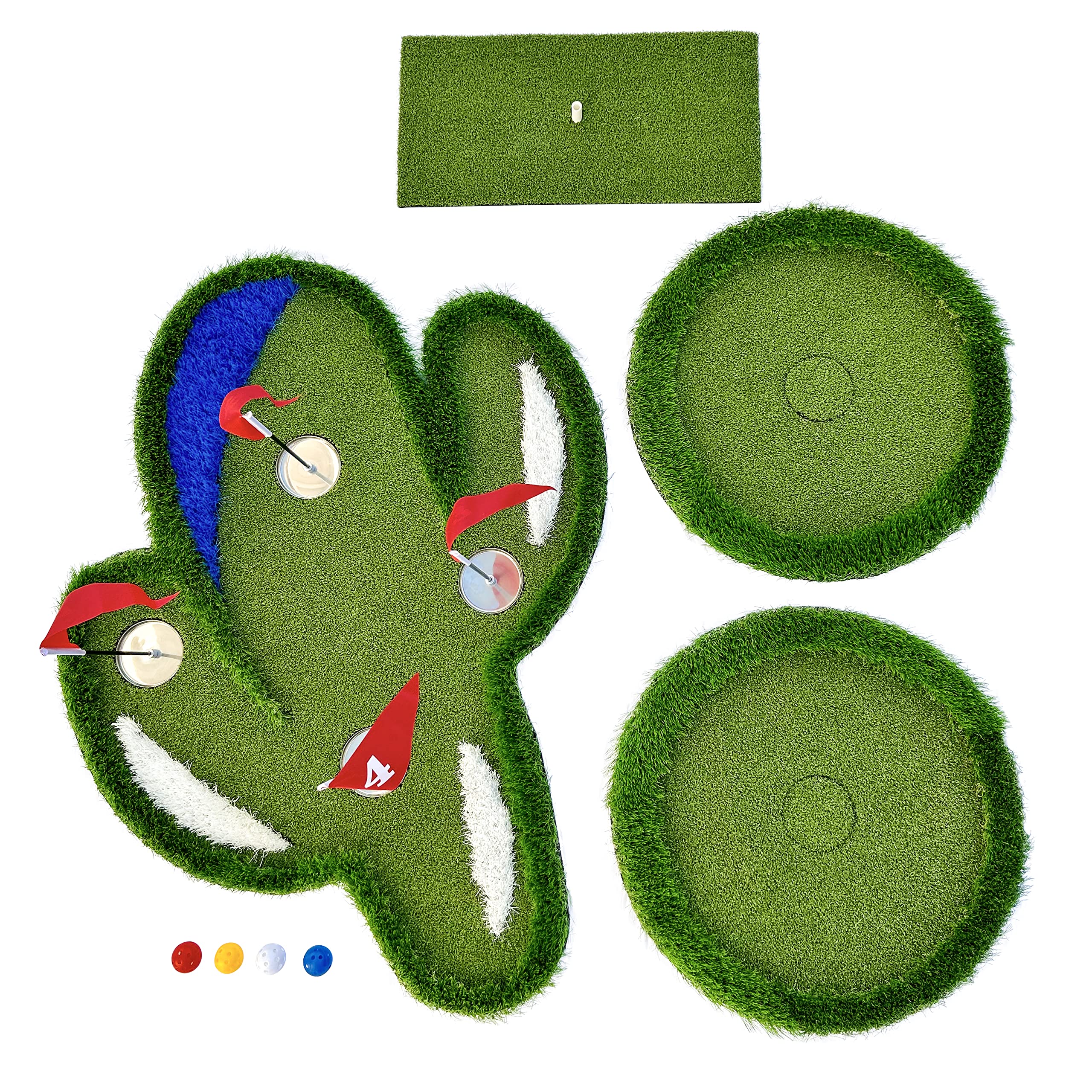 Floating Golf Green Set with Two Circular Floating Green Targets ...