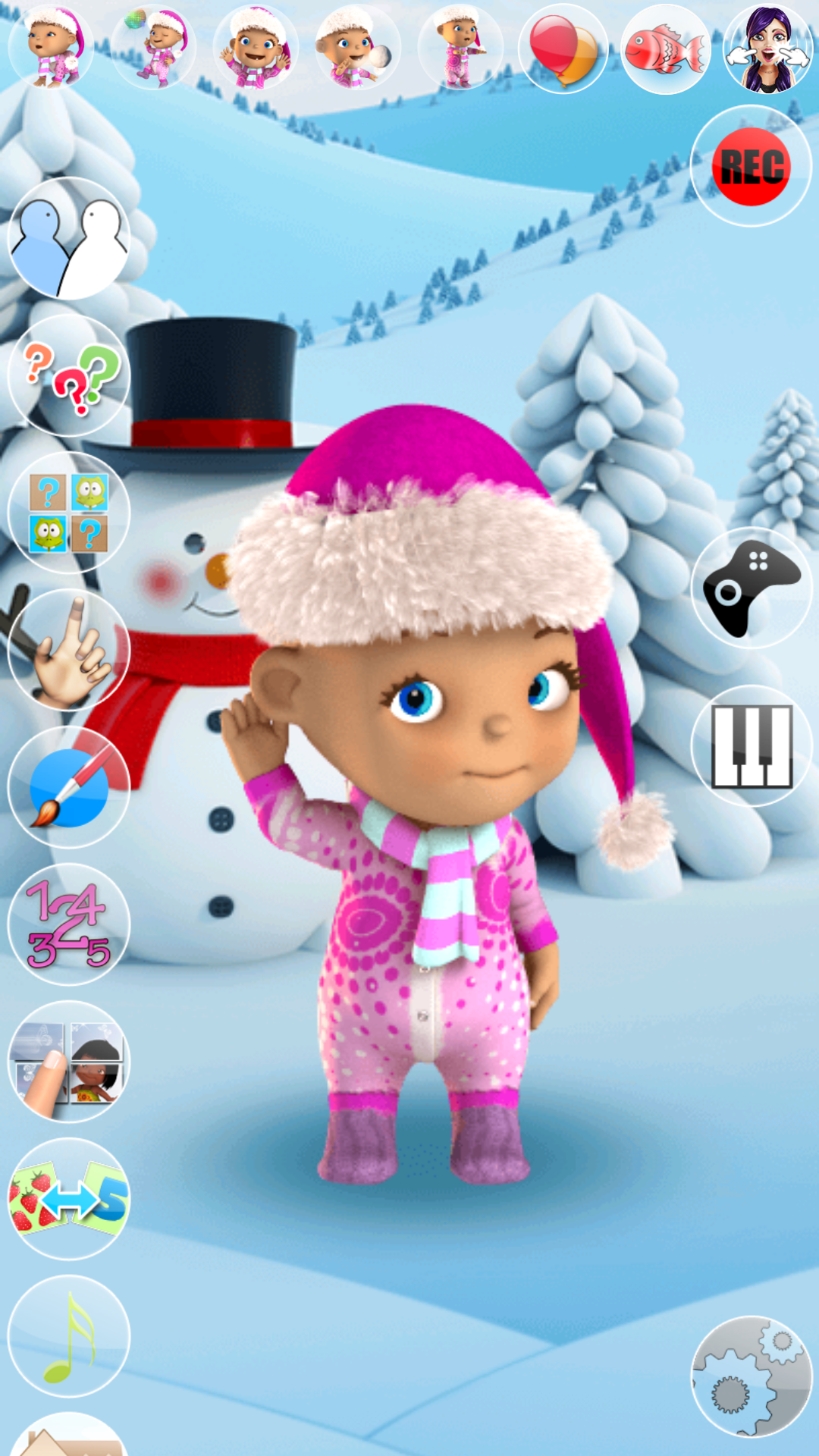 Talking Baby Babsy Winter Fun (Free) : Amazon.es: Apps y Juegos