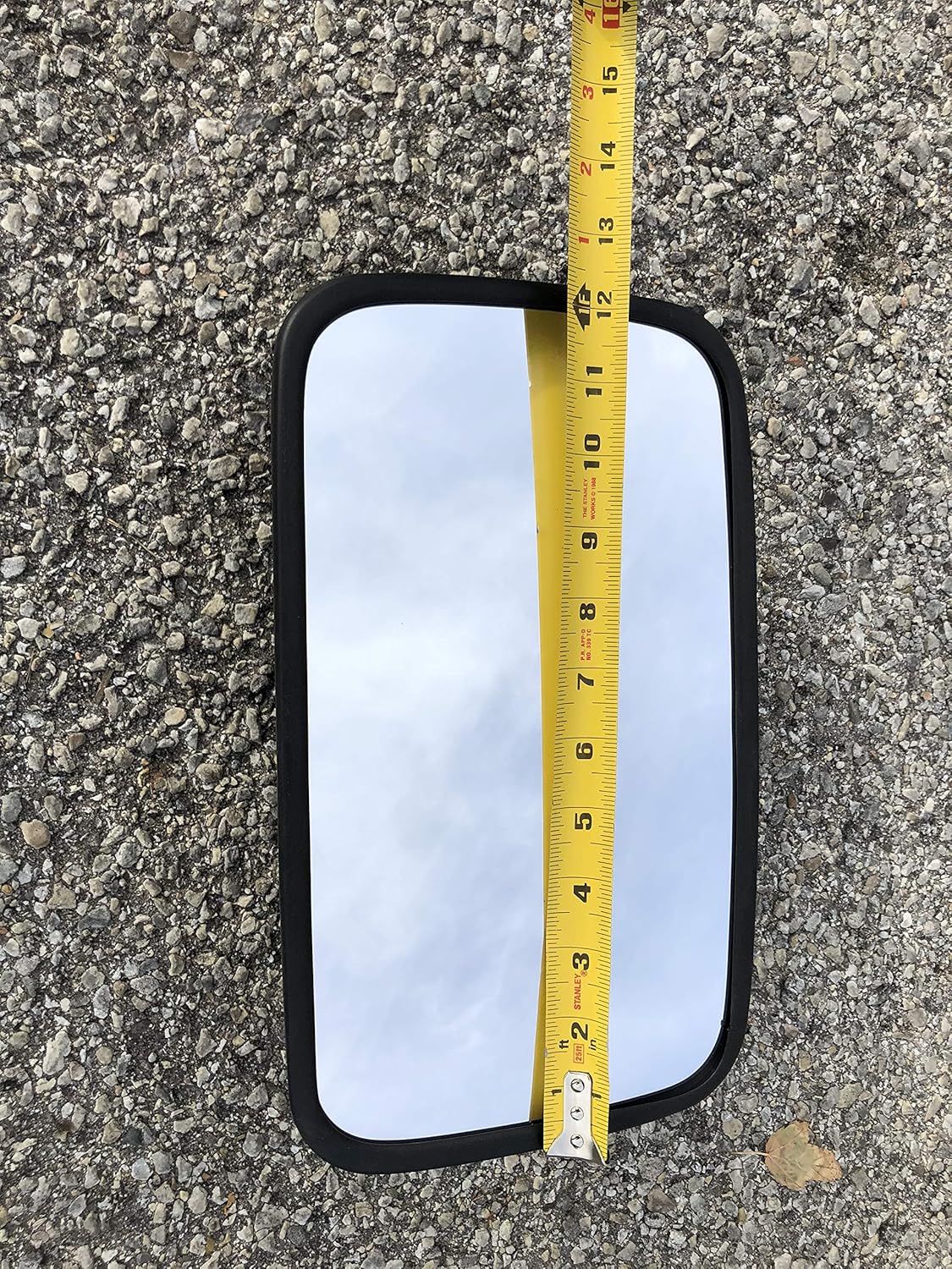 Replacement 7" x 12" tractor mirror for lines such as John Deere, Case ...