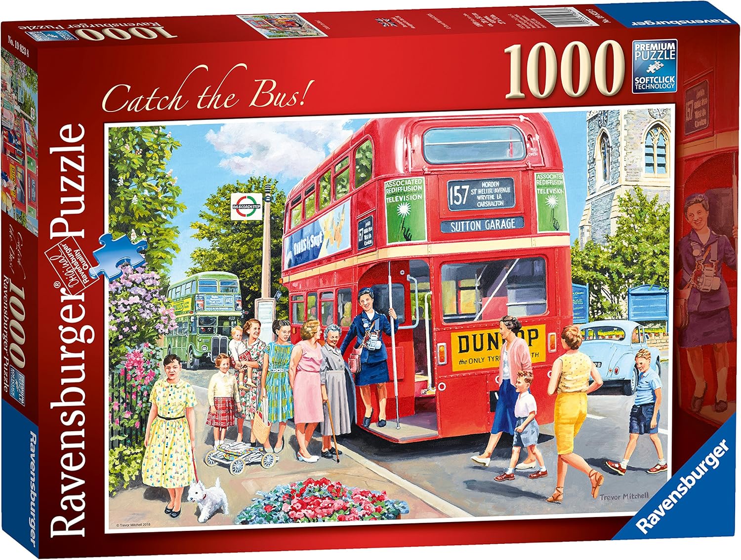 Ravensburger Catch The Bus, 1000pc Jigsaw Puzzle: Amazon.co.uk: Toys ...