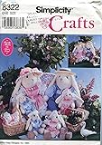 Amazon.com: Simplicity 7599 Crafts Sewing Pattern Bunny & Wardrobe ...