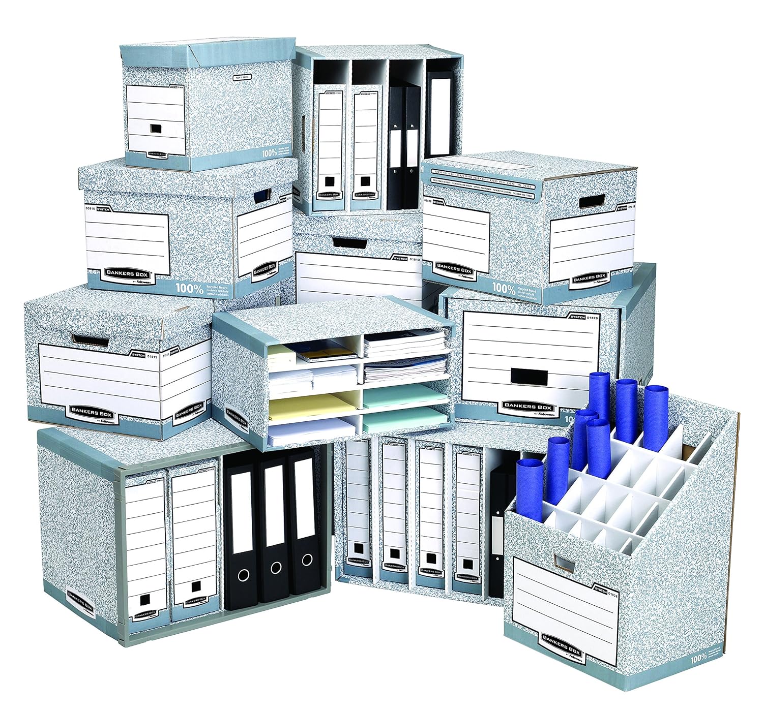 Cestini portaoggetti Contenitore in cartone per scatole da archivio ...