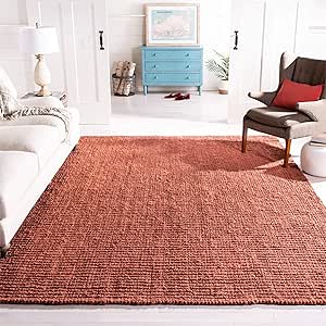 Amazon.com: SAFAVIEH Natural Fiber Collection 8' x 10' Rust NF447C ...