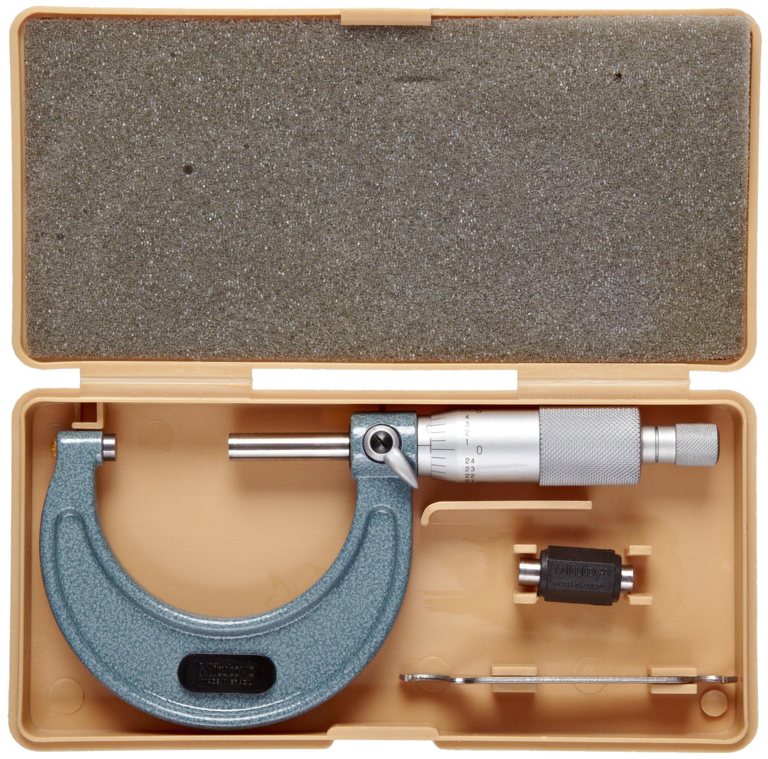 Mua 103-178 Outside Micrometer, Baked-enamel Finish, Ratchet Stop, 1-2 ...