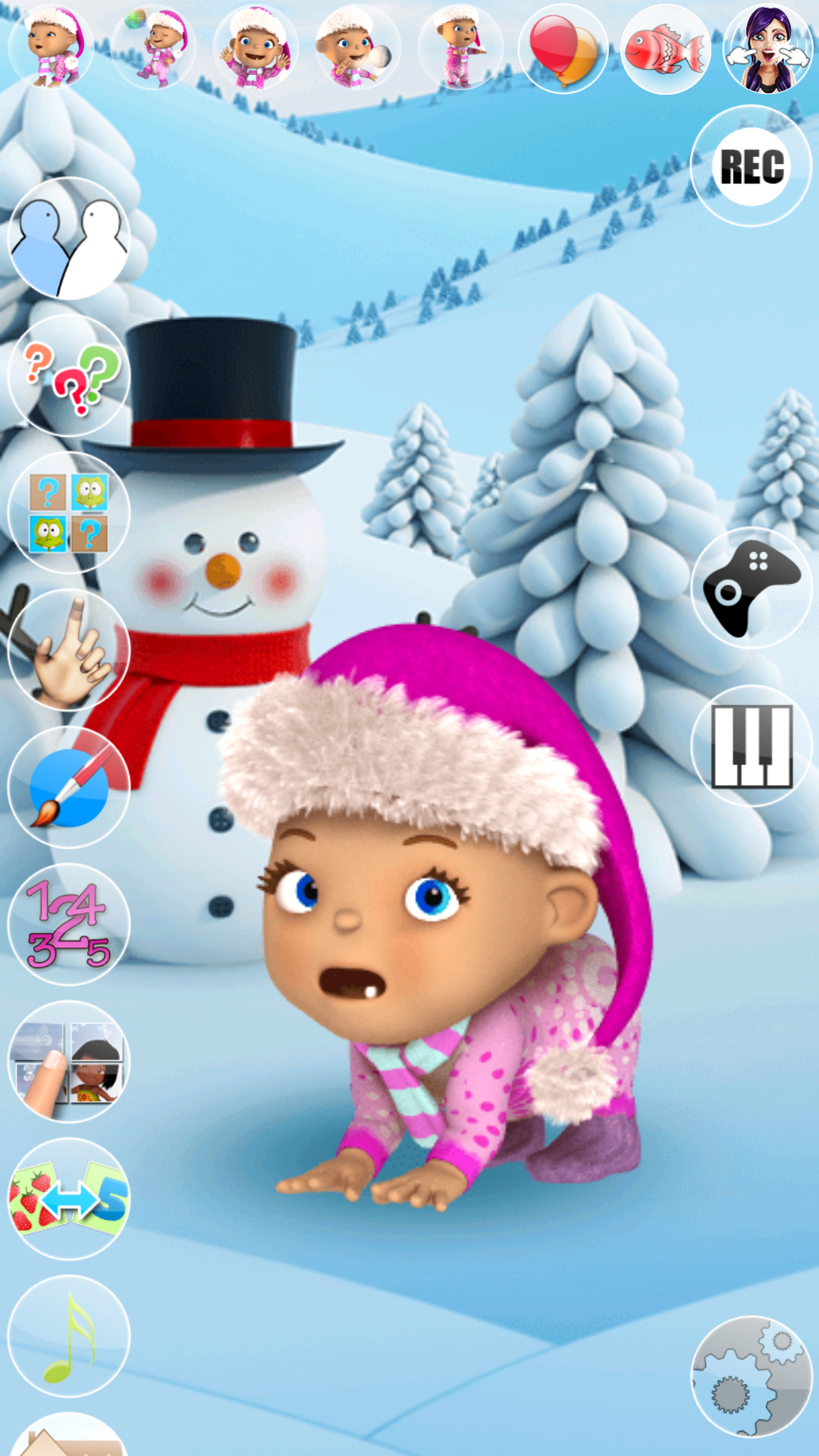 Talking Baby Babsy Winter Fun (Free) : Amazon.es: Apps y Juegos