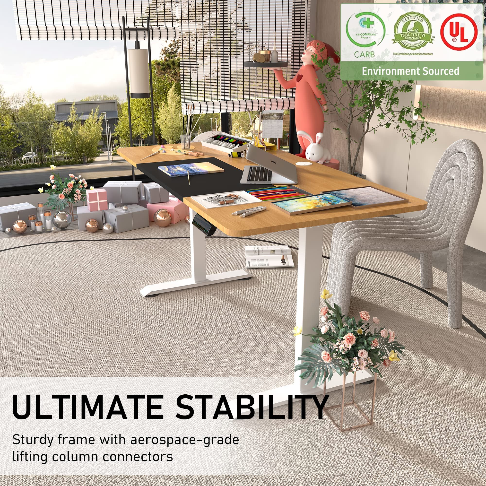 Mua Monomi Electric Standing Desk, 55 x 28 inches Height Adjustable ...