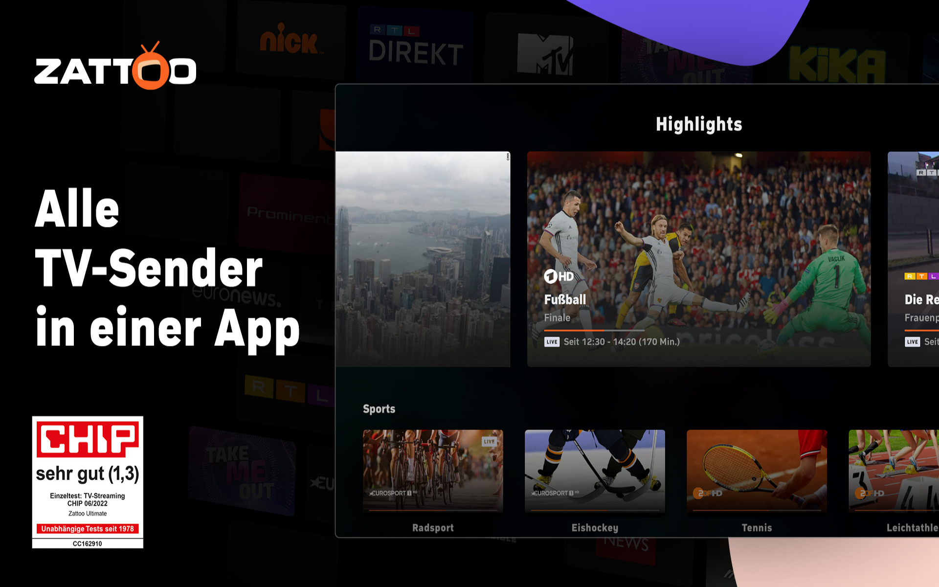 Zattoo - TV Streaming:Amazon.de:Appstore for Android