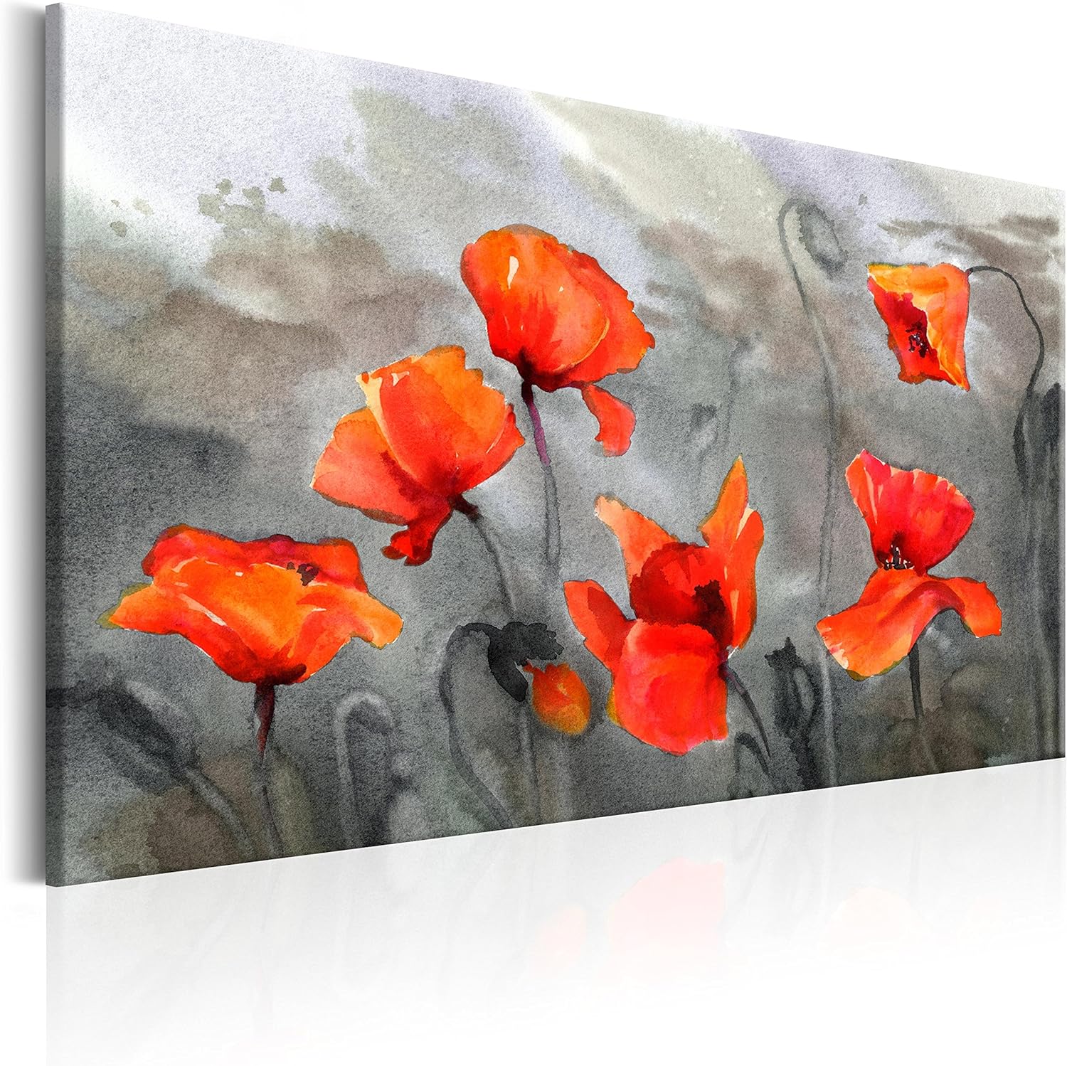 murando - Bilder Mohnblumen 120x80 cm Vlies Leinwandbild 1 TLG Kunstdruck modern Wandbilder XXL ...