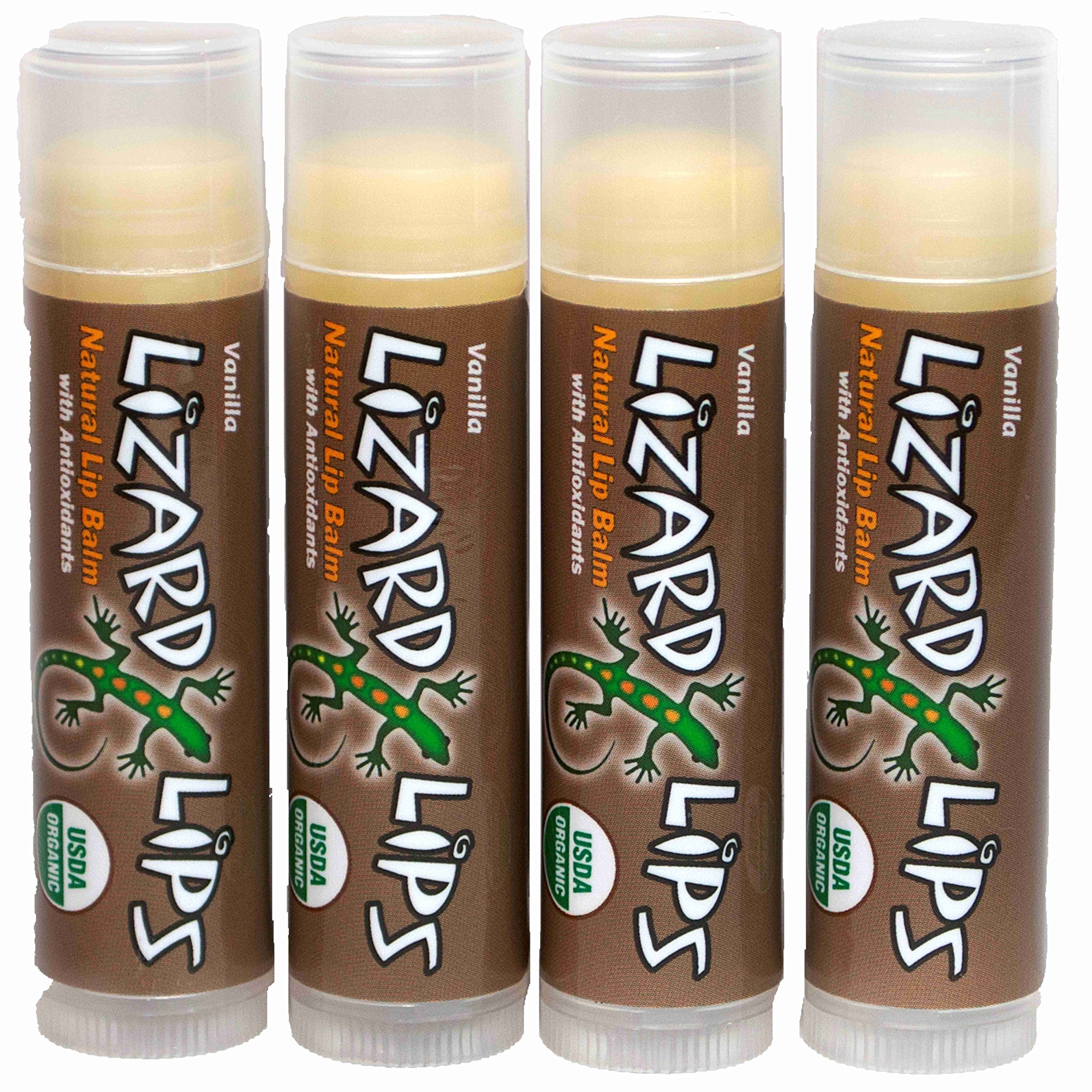 Amazon.com: Lizard Lips USDA Certified Organic 4 Pack - Eucalyptus Mint ...