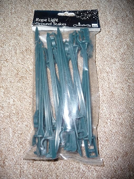 BRAND NEW ROPE LIGHT GROUND STAKES, 15 PACK: Amazon.co.uk: Lighting