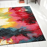 Amazon.com: Home Dynamix Splash Mondrian Area Rug 7'10"x10'2, Abstract ...