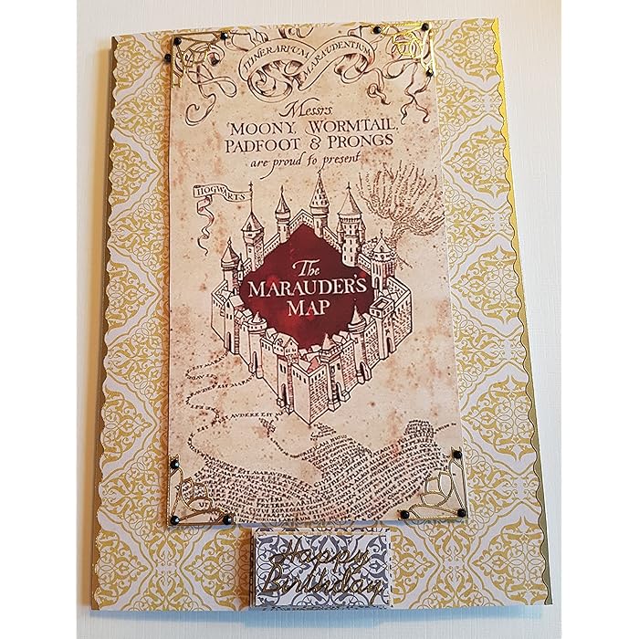 Buy Handmade Harry Potter Inspired The Marauders Map Birthday Card ...