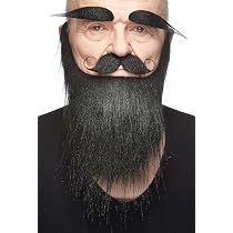 Reusable Fake Facial Hair Fake Mustache & Eyebrows Set - Self Adhesive ...