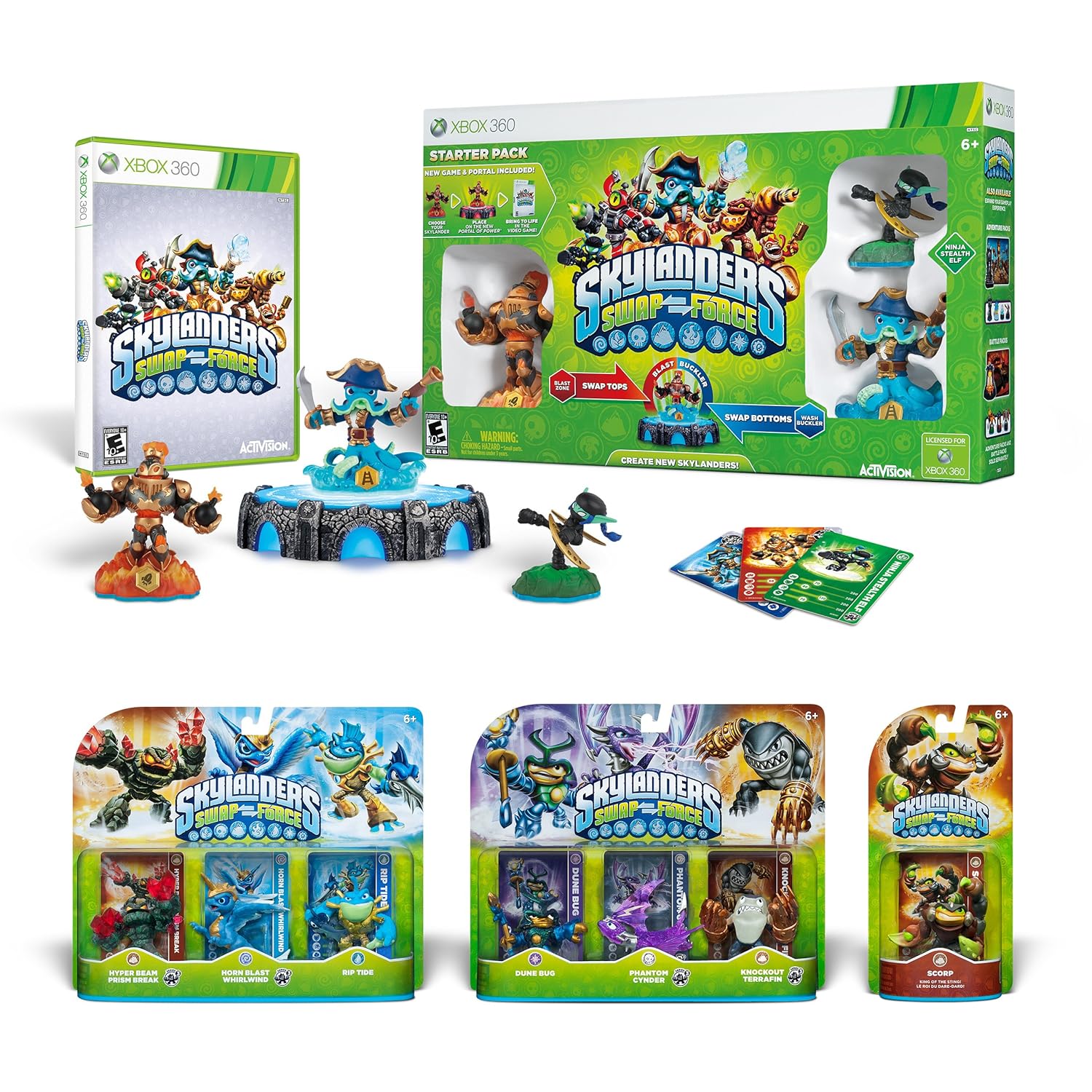 Amazon.com: Skylanders SWAP Force Value Bundle Starter Pack - Xbox 360 ...