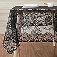Amazon.com: Warm Home Designs 60 x 144 Black Lace Tablecloth. Elegant ...