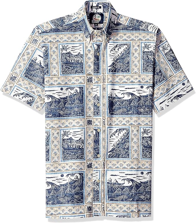 Reyn Spooner Men's Molokai to Oahu Spooner Kloth Classic Fit Hawaiian Shirt at Amazon Men’s ...
