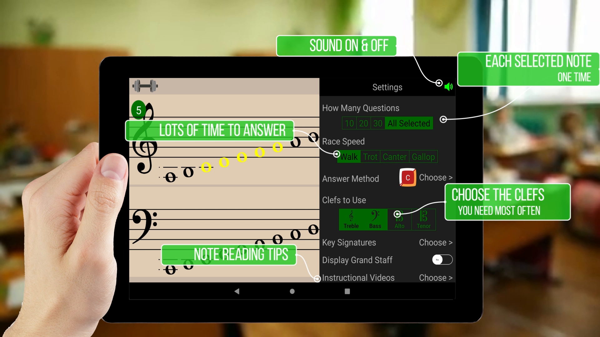 Flashnote Derby- learn music notes! - App on Amazon Appstore