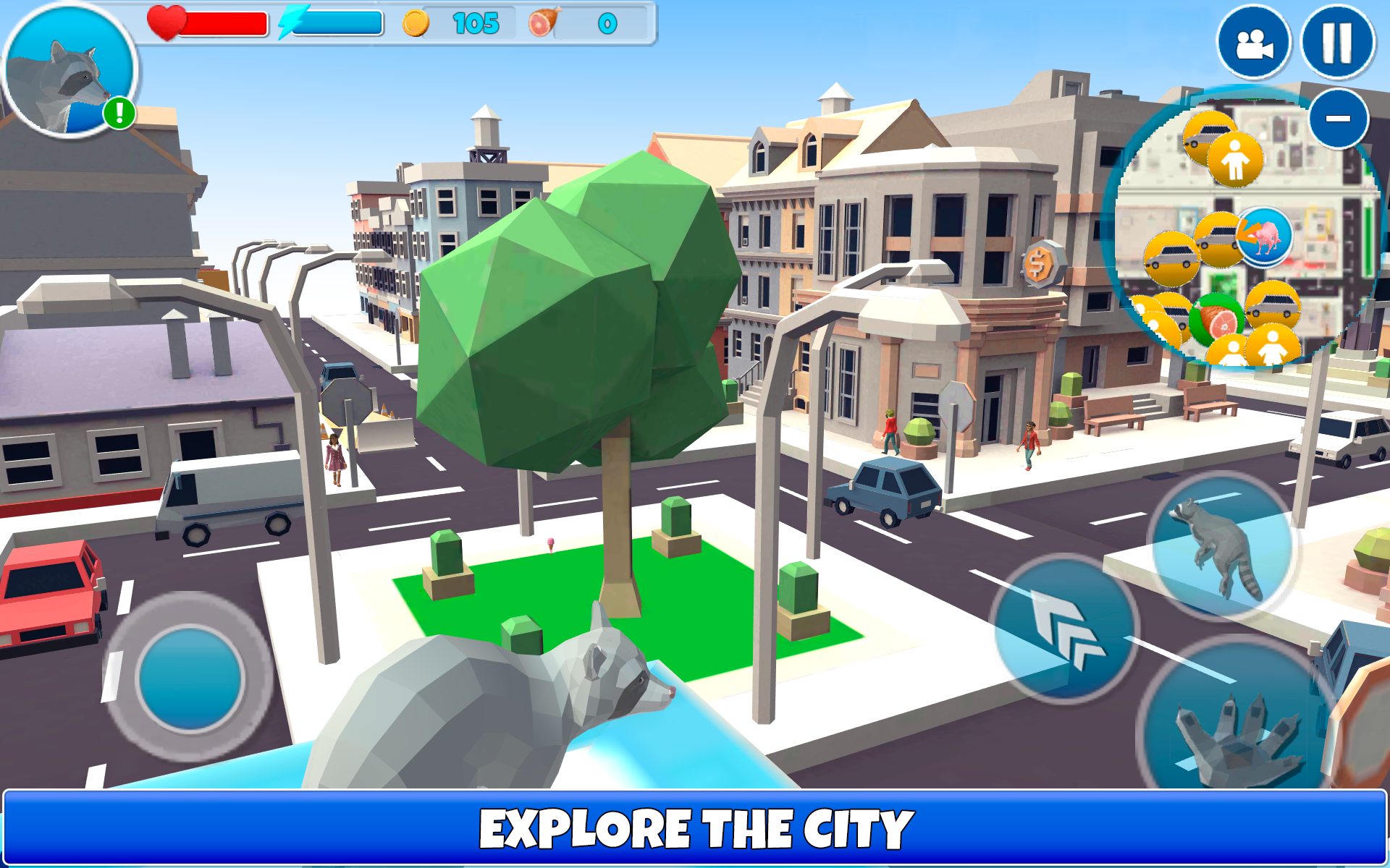 Raccoon Adventure: City Simulator 3D:Amazon.in:Appstore for Android