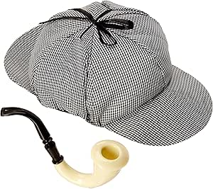 Amazon.com: Loftus International Star Power Detective Hat & Pipe ...