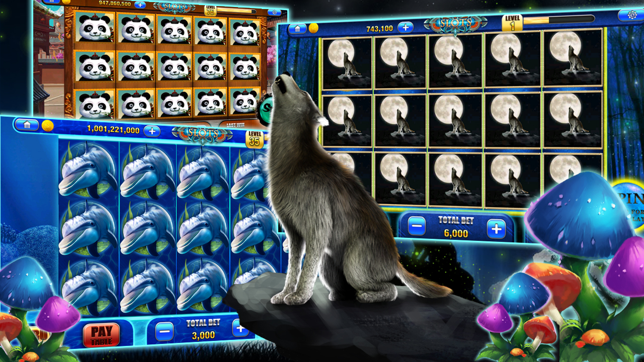 wolf slot: vegas slots machine:Amazon.in:Appstore for Android