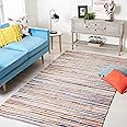 Amazon.com: SAFAVIEH Rag Rug Collection Accent Rug - 3' x 5', Ivory ...