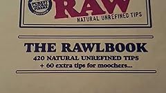 Amazon.com: RAW Classic Rawlbook 480 Count Book of Natural Unrefined Rolling Tips by Raw: Health ...