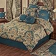 Amazon.com: Touch of Class Casanova Comforter Set Dark Teal : Home ...