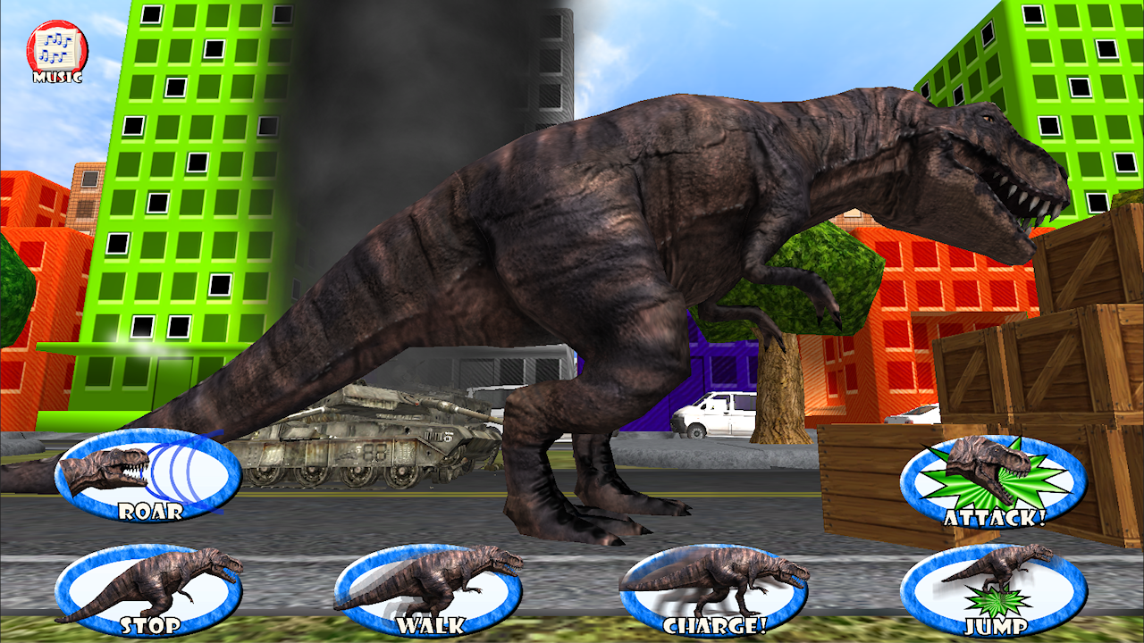 Amazon Dinosaur Roar Rampage Game For Kids And Toddlers With 3D