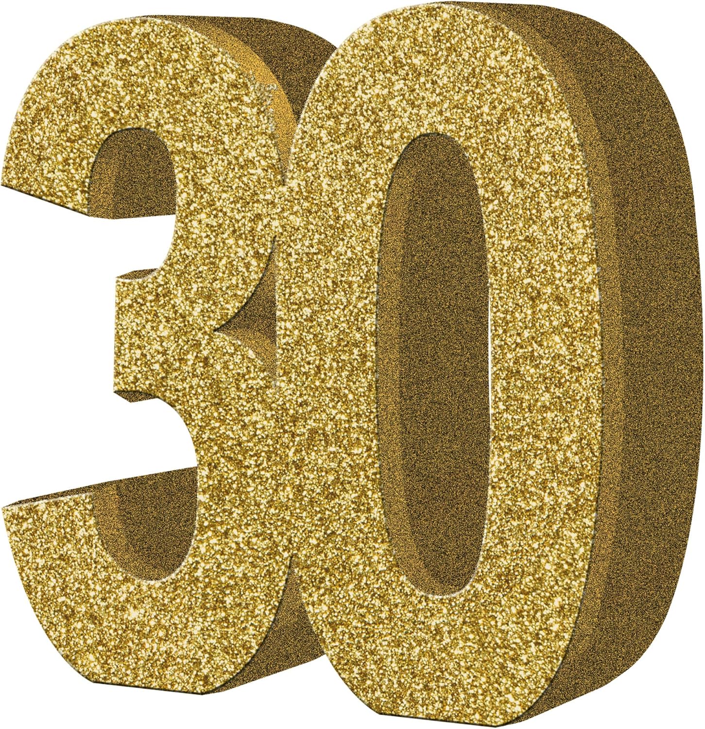Creative Party H102 Gold Glitter Number 30 Table Decoration-1 Pc – BigaMart