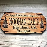 Amazon.com: Personalized cabin sign Outdoor Sign Rustic Welcome Rustic ...