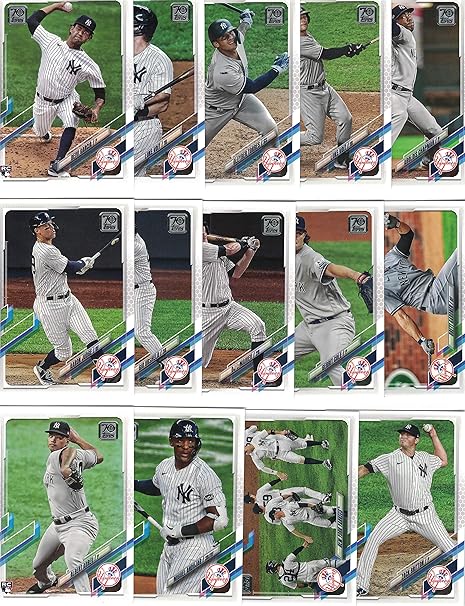 New York Yankees/Complete 2021 Topps Baseball Team Set (Series 1) with ...
