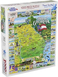 Amazon.com: White Mountain Historic Georgia Puzzle - 1000 Piece Jigsaw ...