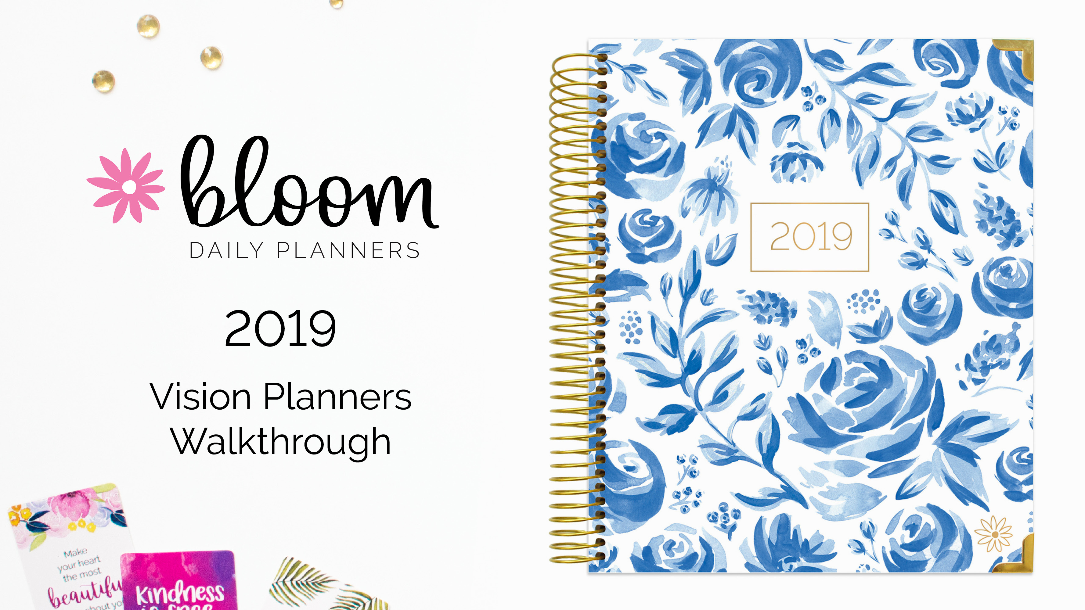 Watch bloom daily planners® - 2019 Calendar Year Vision Planner Options ...