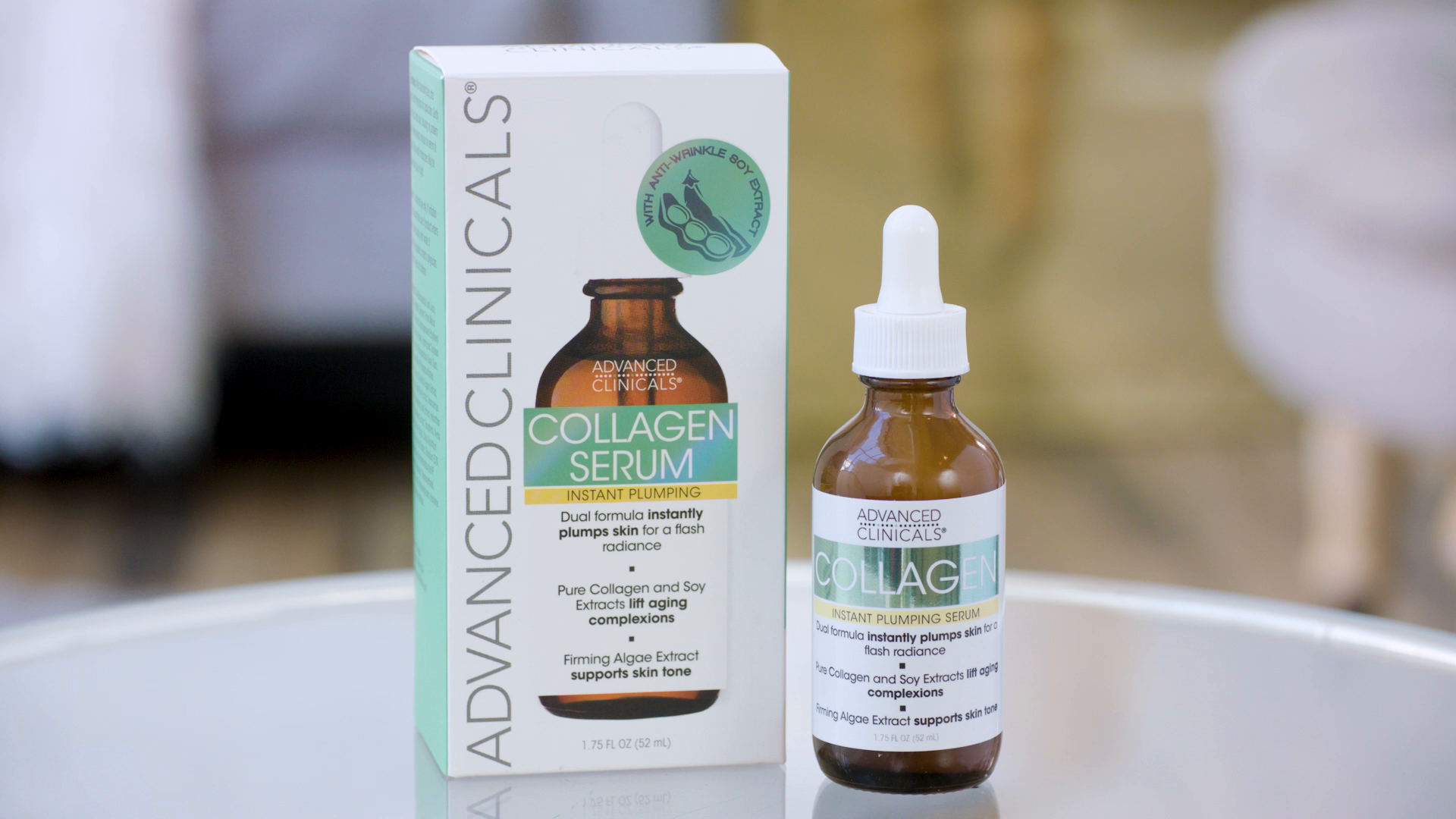 Watch Advanced Clinicals Collagen Instant Plumping Serum on Amazon Live