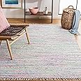 Amazon.com: Safavieh Rag Rug Collection RAR125D Handmade Boho Stripe ...