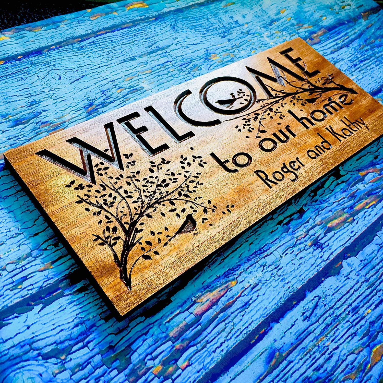 Amazon Personalized Outdoor Sign Family Name Wood Sign Rustic 