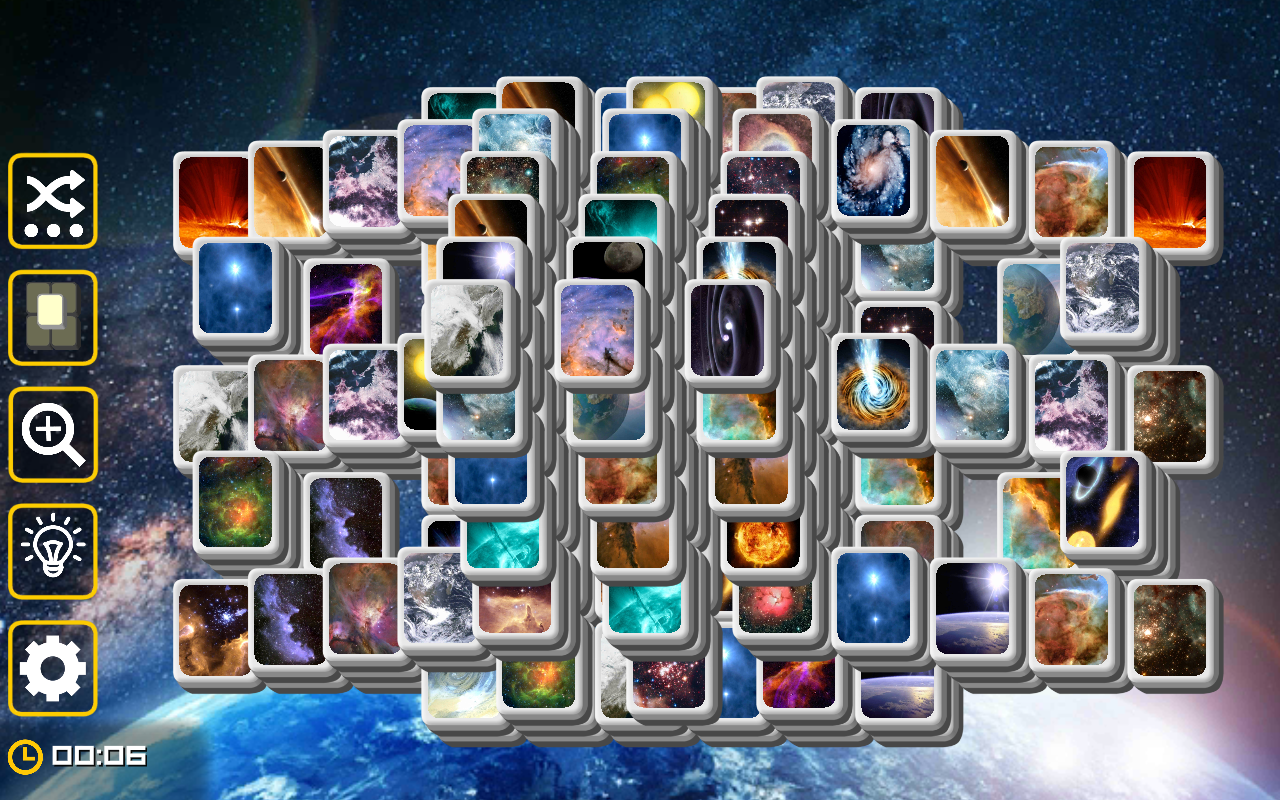 Mahjong Galaxy Space - Solitaire Mahjongg Game with astronomy images ...